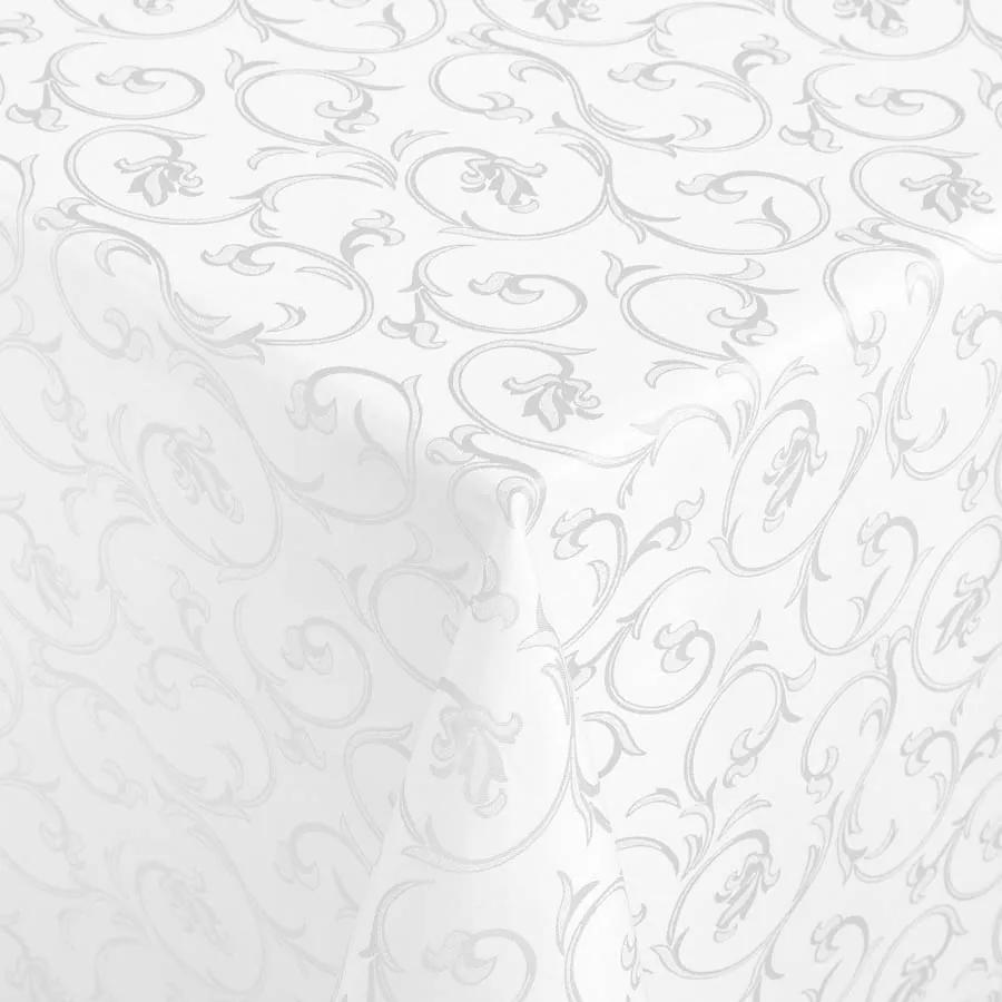 Ubrus Veba CARLO Ornament bílá Velikost: 140x120 cm