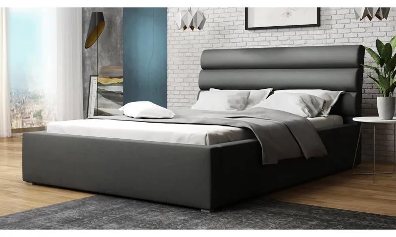 Čalouněná postel s rolovatelným roštem Exorim, Rozměr postele: 160x200, Potah: Victoria 14 853