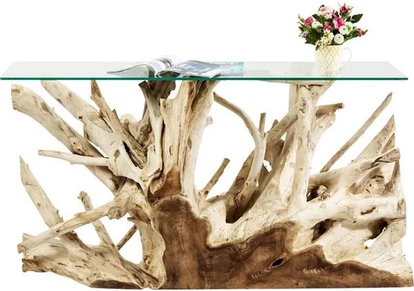 KARE DESIGN Konzolový stolek Roots 150 × 40 cm 75 × 150 × 40 cm