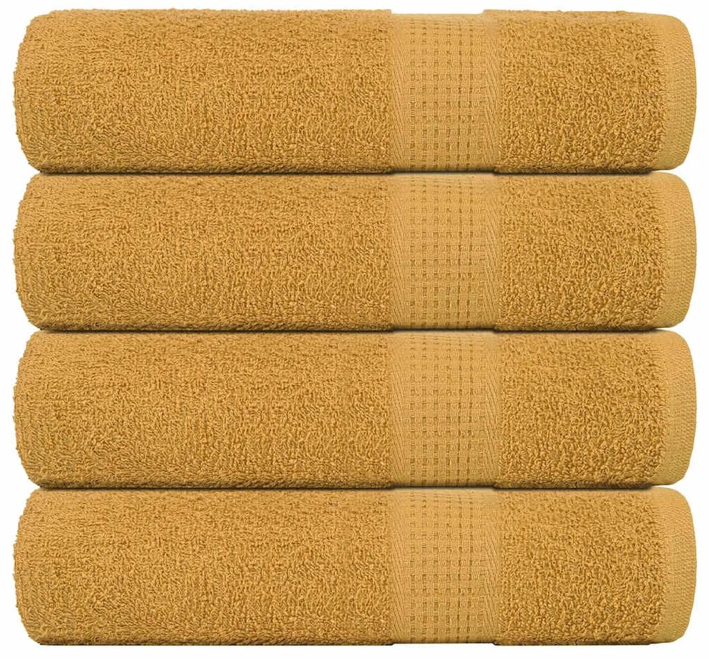 Ručníky FROGN 4 ks zlaté 100x150 cm 360 g/m² 136813