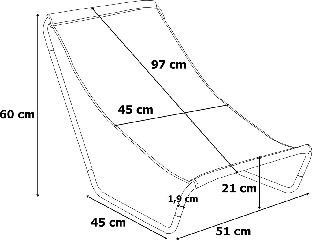 Plážové lehátko Olek zelené/žluté