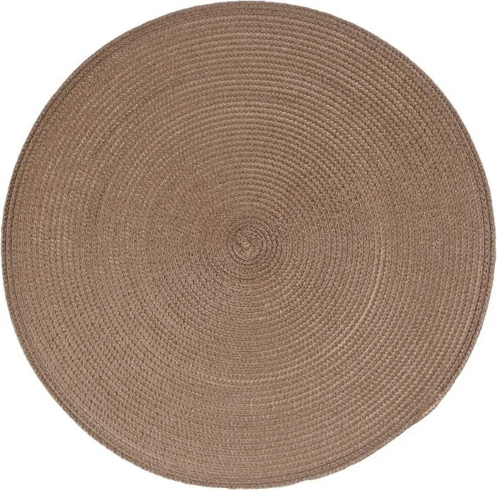 Kulaté prostírání BRAID 38 cm taupe