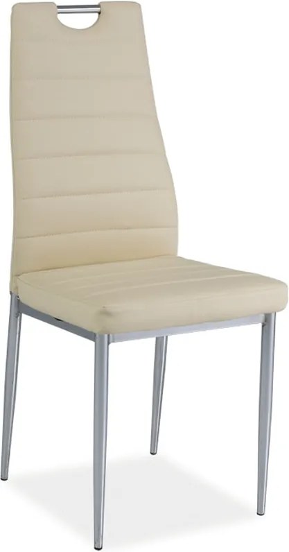 Jídelní čalouněná židle H-260 krémová/chrom