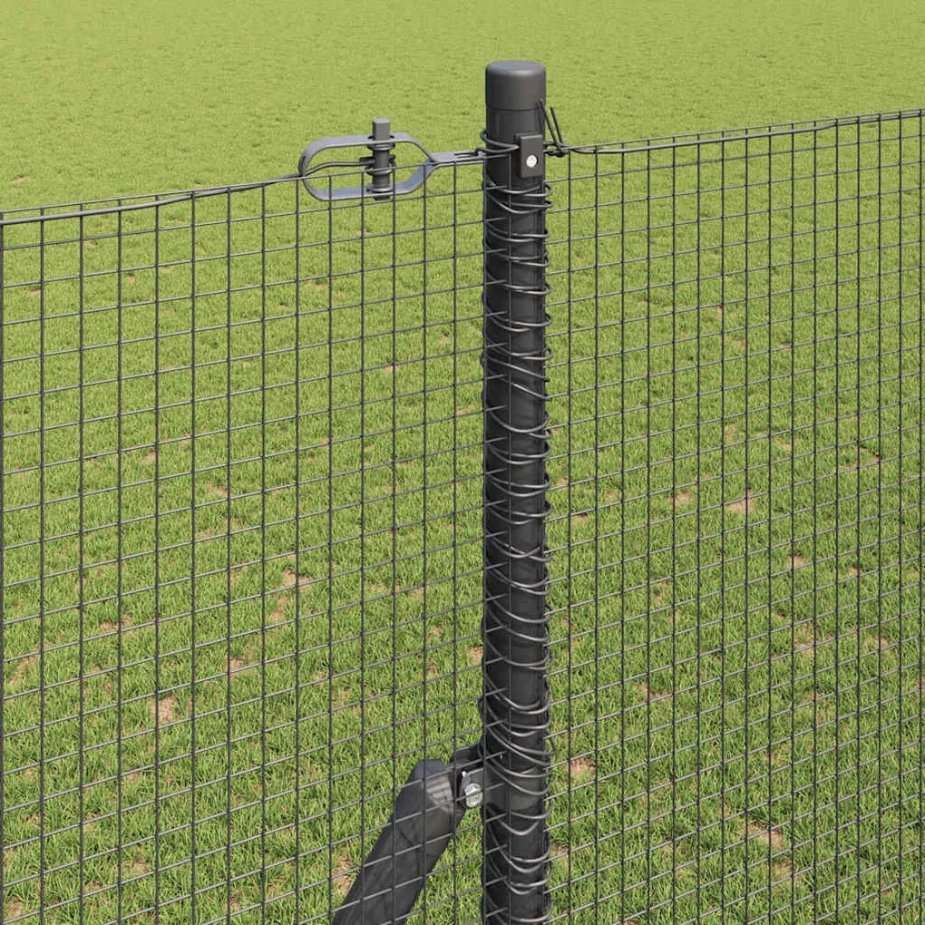 Zemní upevnění svařované drátěné ploty 50 x 1,4 m Šedá Síťovina 3351887