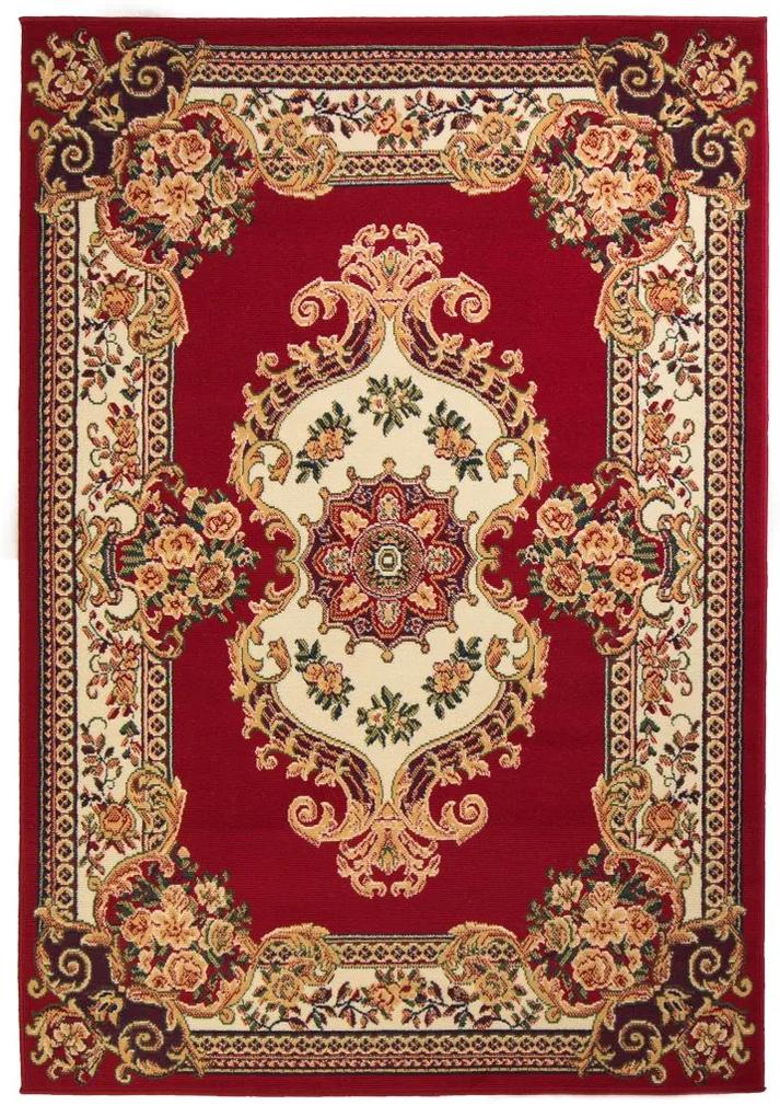 Orientální koberec v perském stylu - červeno-béžový | 180x280 cm