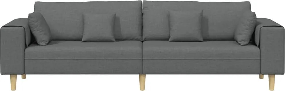 Pohovka Tmavě šedá 250 x 77 x 76 cm textil 3335144