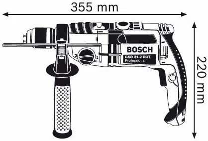 BOSCH GSB 21-2 RCT PROFESSIONAL Příklepová vrtačka 060119C700