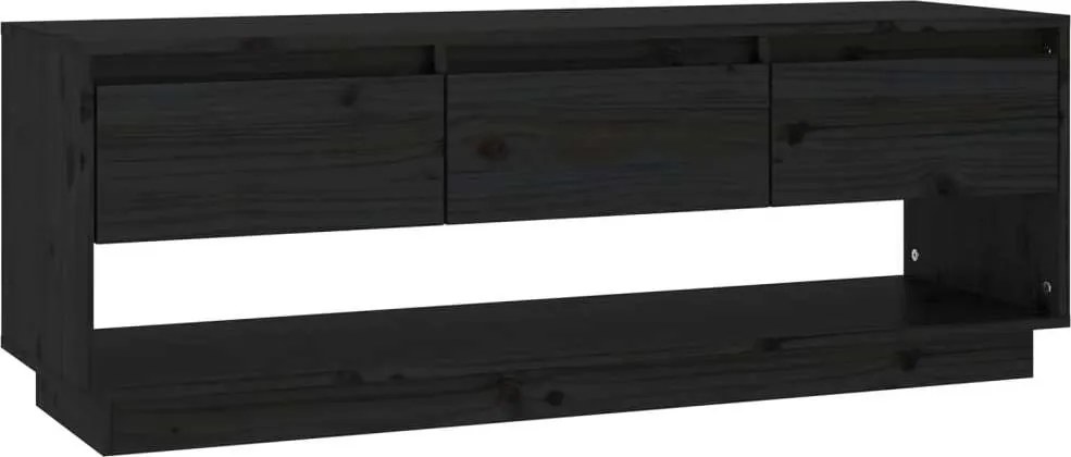 vidaXL TV skříňka 110,5 x 34 x 40 cm masivní borové dřevo [813848] Barva: Bílá