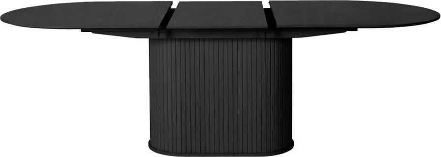 Rozkládací jídelní stůl s přídavnou deskou v dekoru dubu 95x180 cm Nola – Unique Furniture