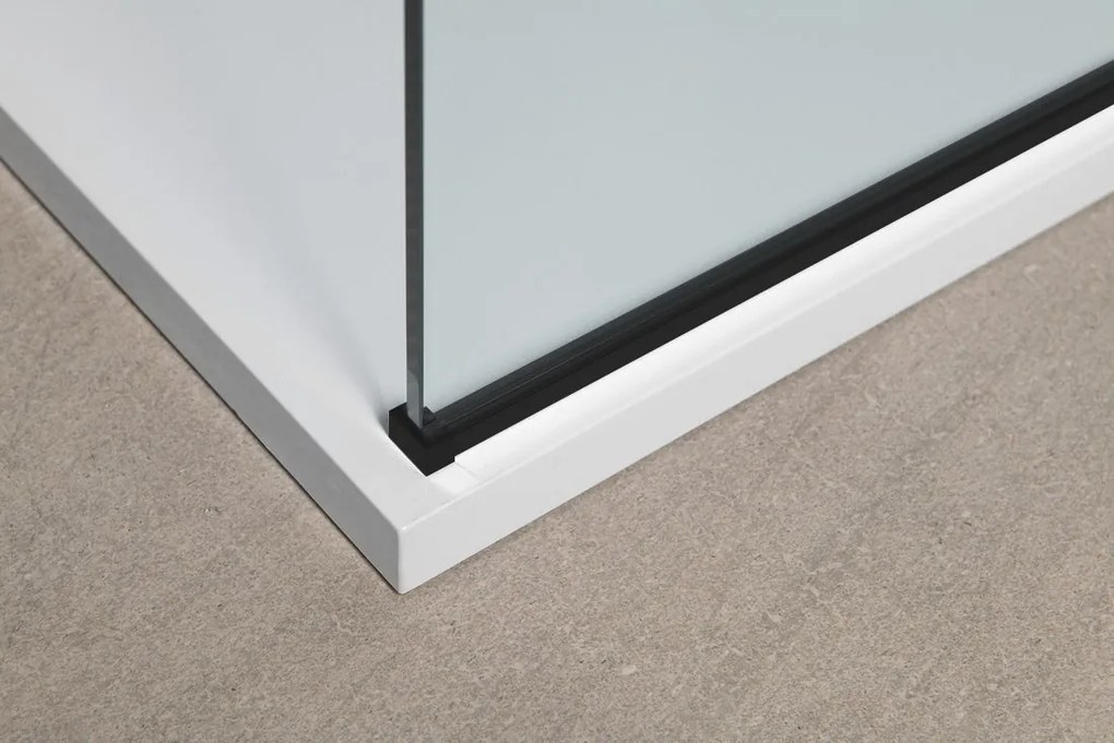Polysan Polysan, MODULAR SHOWER BLACK stěna pro instalaci na zeď, jednodílná, 800 mm, MS1-80B