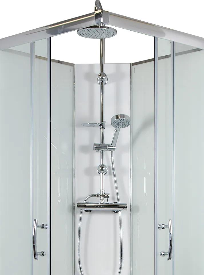 ARTTEC SMARAGD 90 x 90 cm - Termo sprchový box model 7 čiré sklo PAN01286