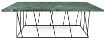 TH Konferenční stolek  LOWER MRAMOR 120 x 40 cm (Zelený mramor s černou ocelí)