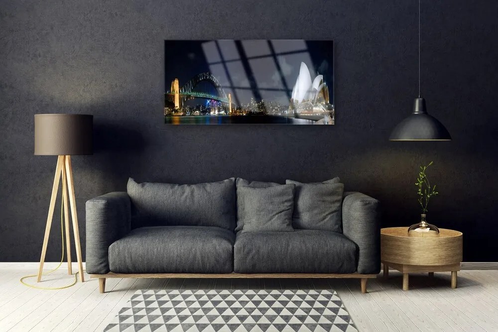 akrylový obraz Sydney Most Architektura 100x50 cm