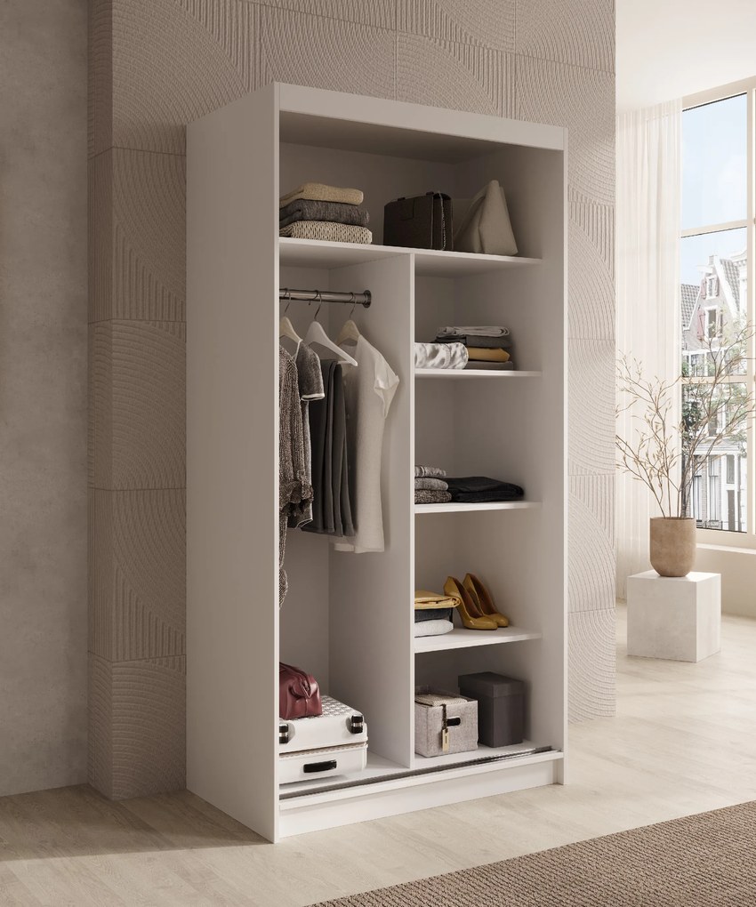 ADRK Furniture Posuvná skříň Verto 100 SW-VER-100-WW