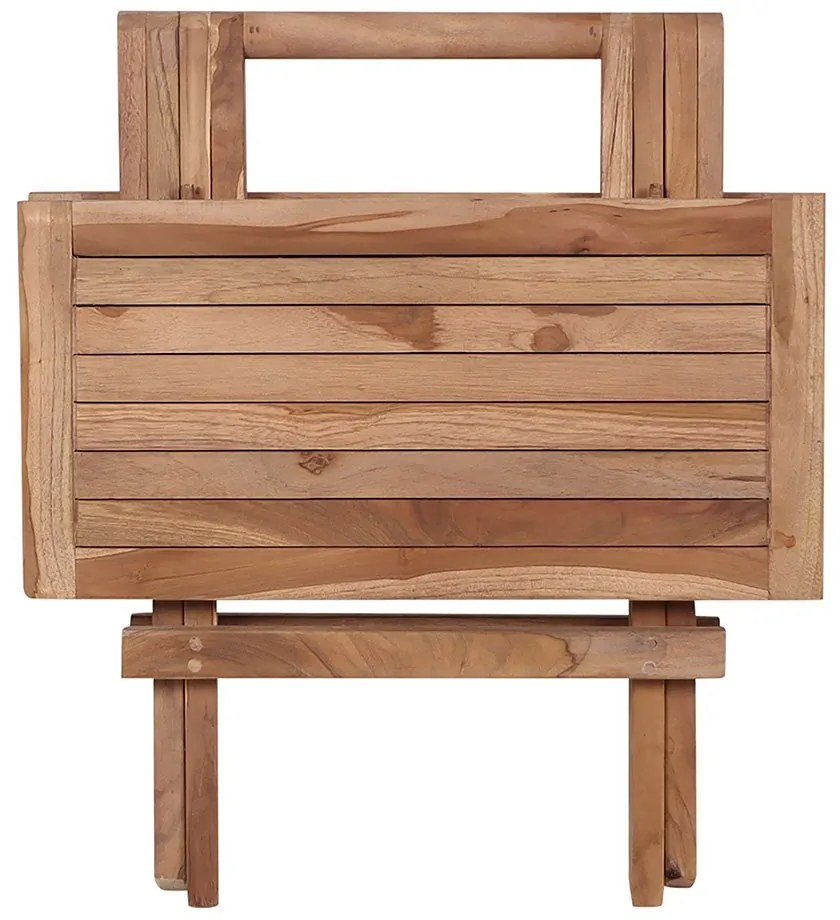 House Nordic skládací venkovní stolek z teaku 50x50cm Bilbao