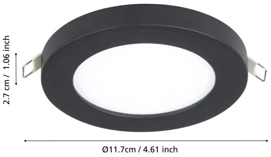 Eglo 900934 - LED Podhledové svítidlo FUEVA FLEX LED/5,5W/230V 4000K černá
