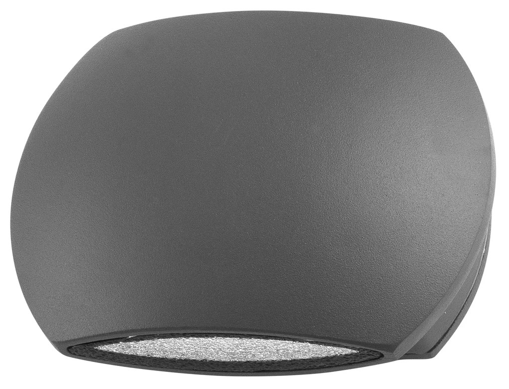 Nova Luce Svítidlo COMO R WALL GREY nástěnné, IP 54, 2x3 W 741662