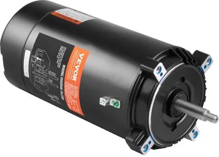 1,12 kW motor bazénového čerpadla 115/230 V 13,6/6,8 A 56J 3450RPM 90μF/250 V