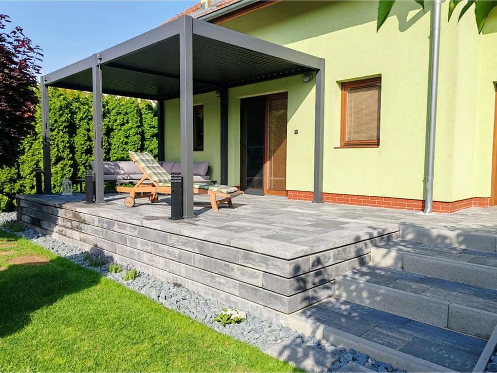 Rojaplast | Bioklimatická pergola INTRO NEO 5,3x3 m, hliník/ocel - volně stojící | 11640705