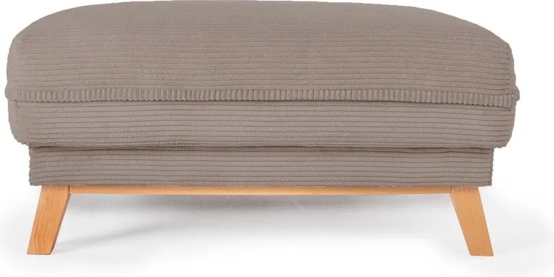 Taupe manšestrová podnožka Tori – Bonami Selection