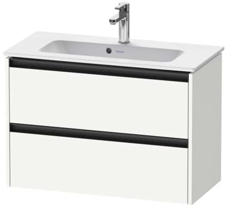 Duravit Ketho.2 - Umyvadlová skříňka 55x81x39 cm, 2 zásuvky, matná bílá K25256018180000