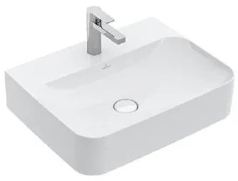 Villeroy & Boch Finion - Umyvadlo se skrytým přepadem, 60x47 cm, s CeramicPlus, alpská bílá 416864R1