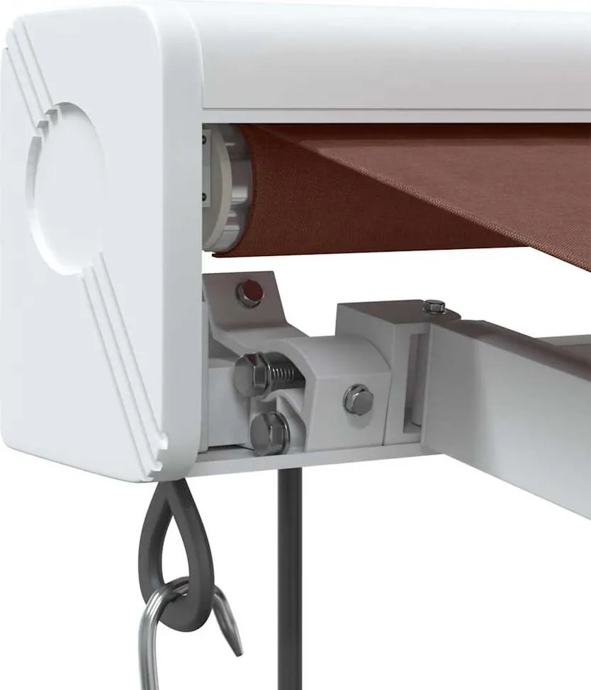 Automatická zatahovací markýza hnědá 350 x 250 cm 3215729