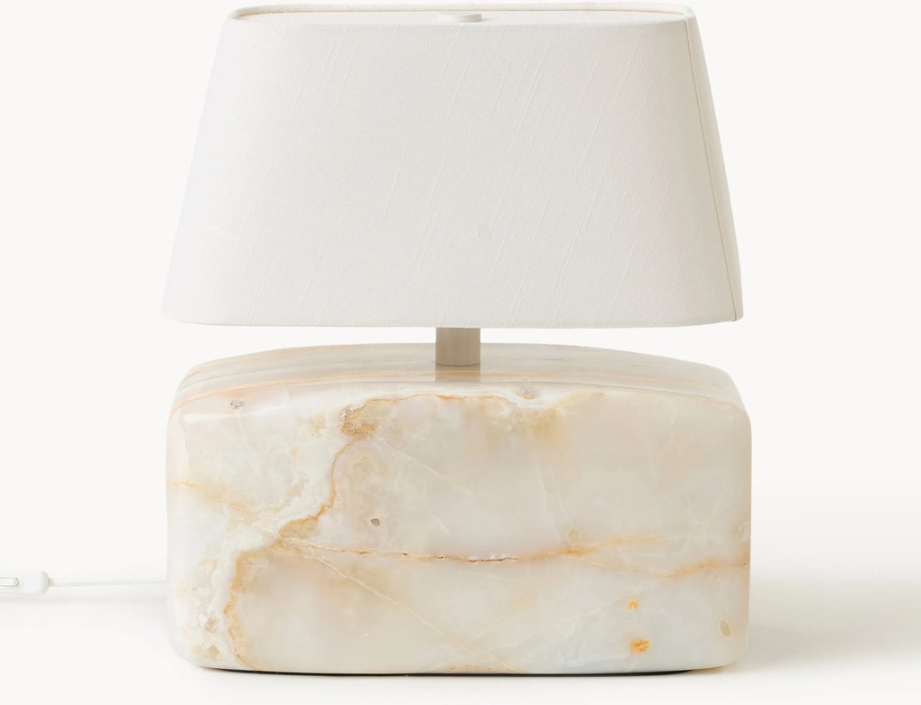 Stolní lampa's podstavou z jadeitu Maleo