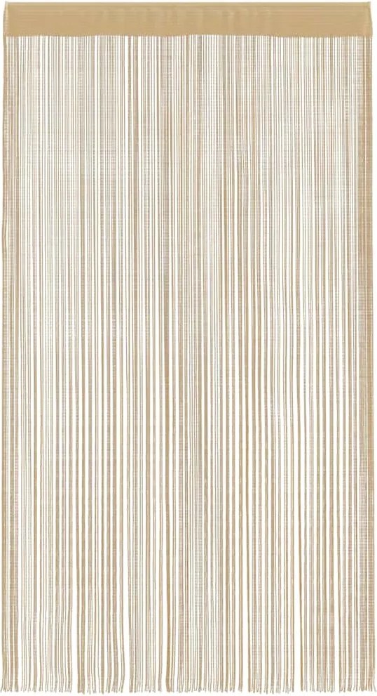 Provázkové záclony, 2 ks, 100x250 cm, béžová 132404
