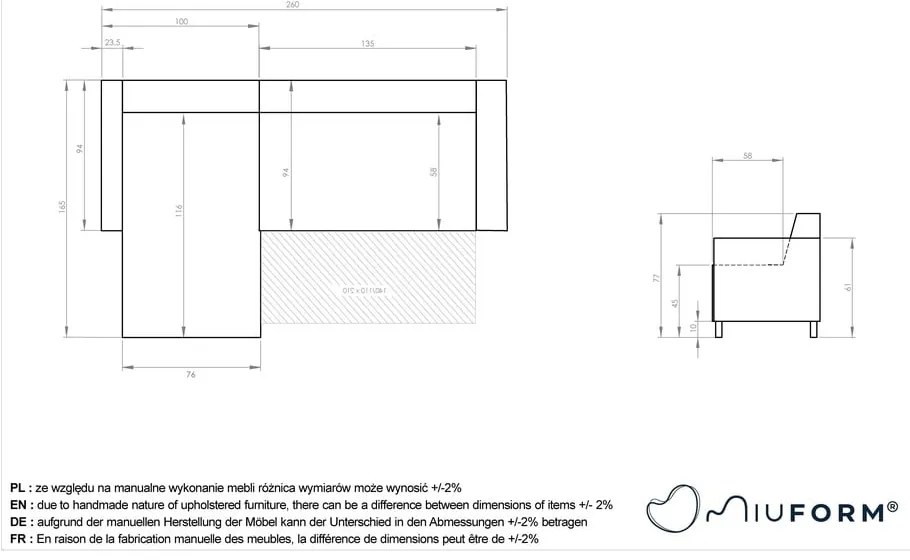 Světle šedá rozkládací/s úložným prostorem rohová pohovka Classy Sophie – Miuform