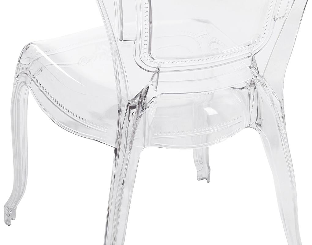 Průhledná plastová židle VERMONT Beliani