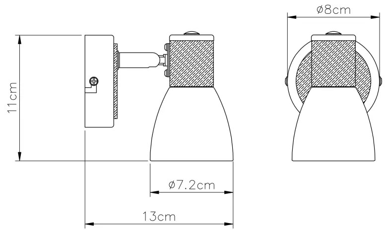 GLOBO GYLFI 54352-1 Nástěnné svítidlo