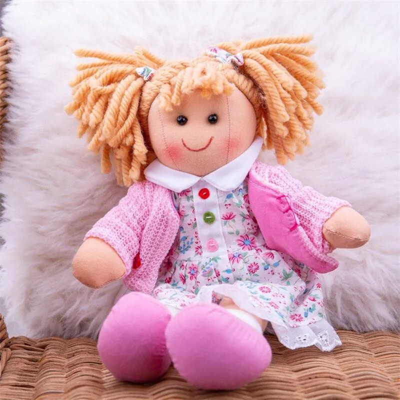 Bigjigs Toys Látková panenka Poppy 28 cm
