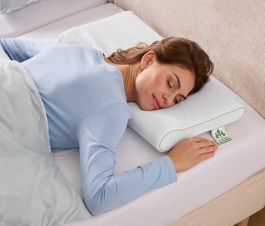 Polštář pro spaní na břiše irisette® greenline