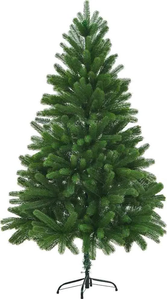 Vánoční stromeček s 300 LED diodami s stojanem Zelená 180 cm PE 3396333