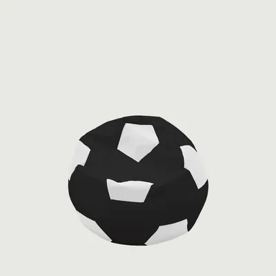 Sedací vak míč černo-bílý SPORT L