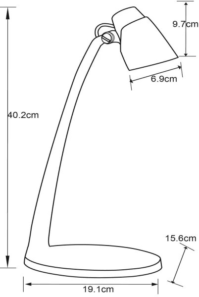 Lucide 18660/05/31 - LED Stolní lampa LUDO LED/4,5W/230V bílá