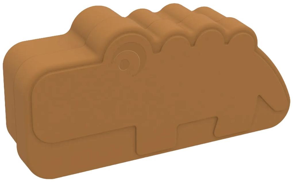 OnaDnes -20% Hořčicově žlutý plastový svačinový box Done by Deer Croco