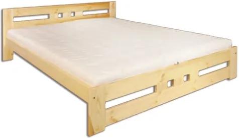Drewmax Dřevěná postel 140x200 LK117 borovice