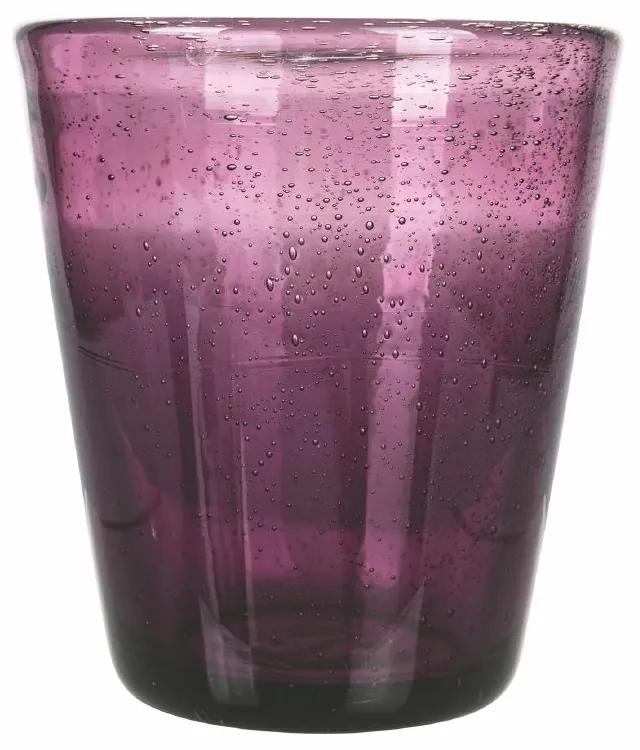 VILLA D’ESTE HOME TIVOLI Set sklenic na vodu Cancun 6 kusů, odstíny fialové, foukané sklo, 330 ml
