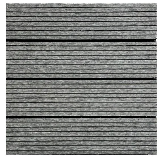ALFIstyle WPC podlahové dlaždice 30x30 cm, šedá, (balení 11ks)