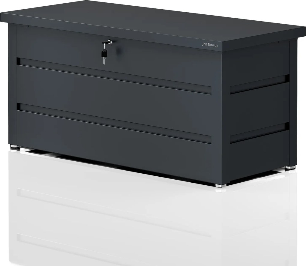 Velký zahradní a balkonový box antracitový: CARRIE 1190 x 520 x 587 mm