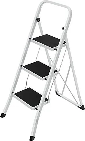 3-stupňový žebřík, skládací, max. nosnost 150 kg