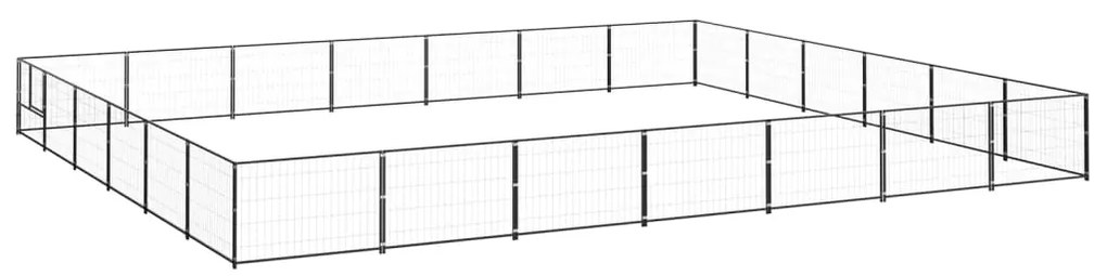Psí kotec černý 42 m² ocel