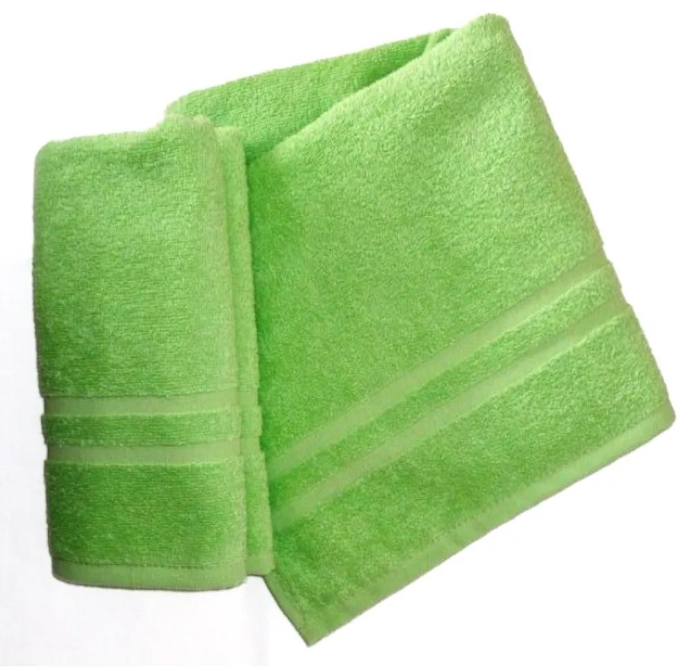 Praktik Froté maxi ručník EMA PRAKTIK, jednobarevný zelený, 60x110cm
