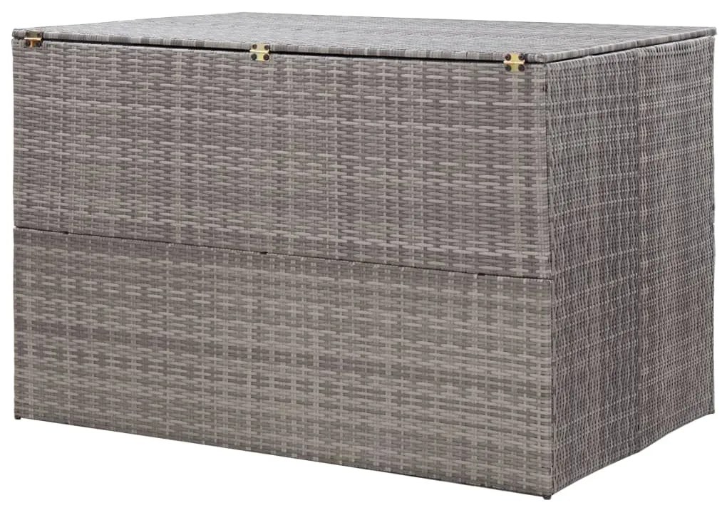 vidaXL Marketos Zahradní úložný box šedý 150 x 100 x 100 cm polyratan