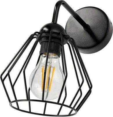 Nástěnná lampa 1x E27 LOFT edison drátěná koule