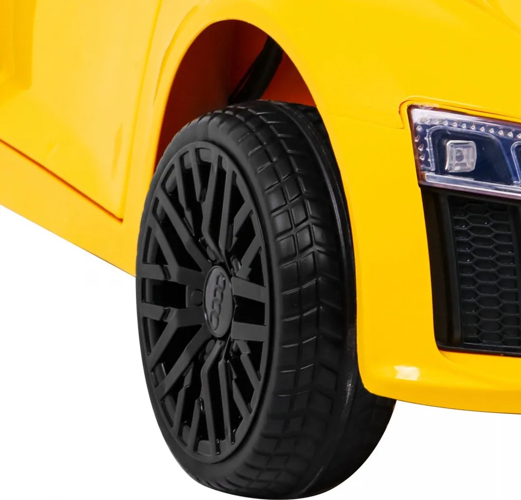 Ramiz Elektrické autíčko Audi R8 pro děti žluté + dálkové ovládání