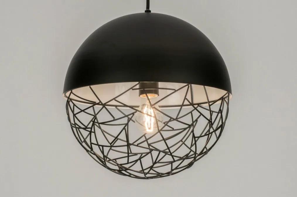 Závěsné designové černé svítidlo Jessica Black 45