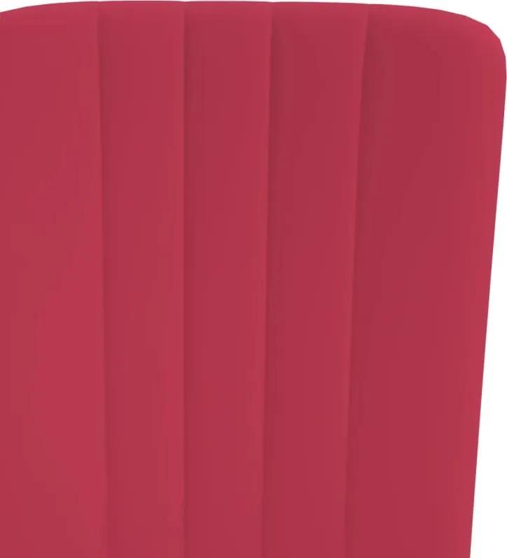 vidaXL Jídelní židle 4 ks samet [326109] Barva: Růžová